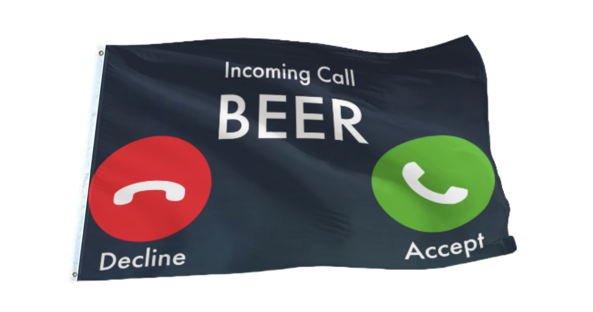 Incoming Call Beer Flag | College Dorm Room Flags – PHILP
